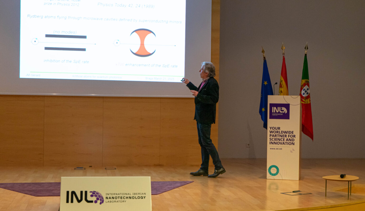 INL hosted Prof. Dr. Jean-Michel Gérard, exploring artificial atoms for ...