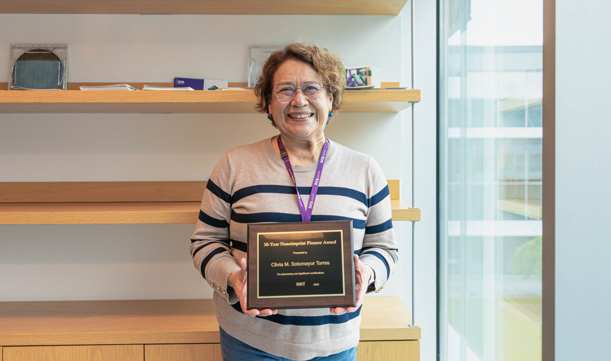 "30-year Nanoimprint Pioneer Award" presented to Prof. Clivia Sotomayor ...
